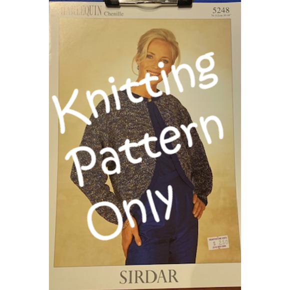 Sirdar | Art | New Sirdar 5248 Harlequin Chenille Cardigan Jacket ...